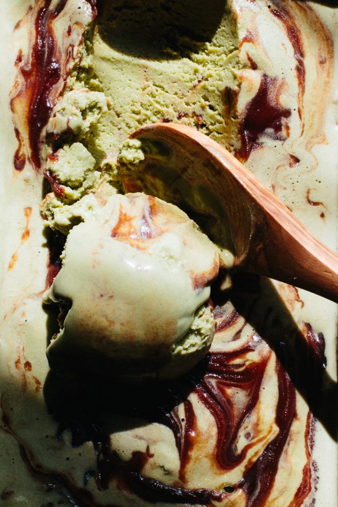 Matcha Green Tea Ice Cream with Sweet Red Bean - Meg is Well