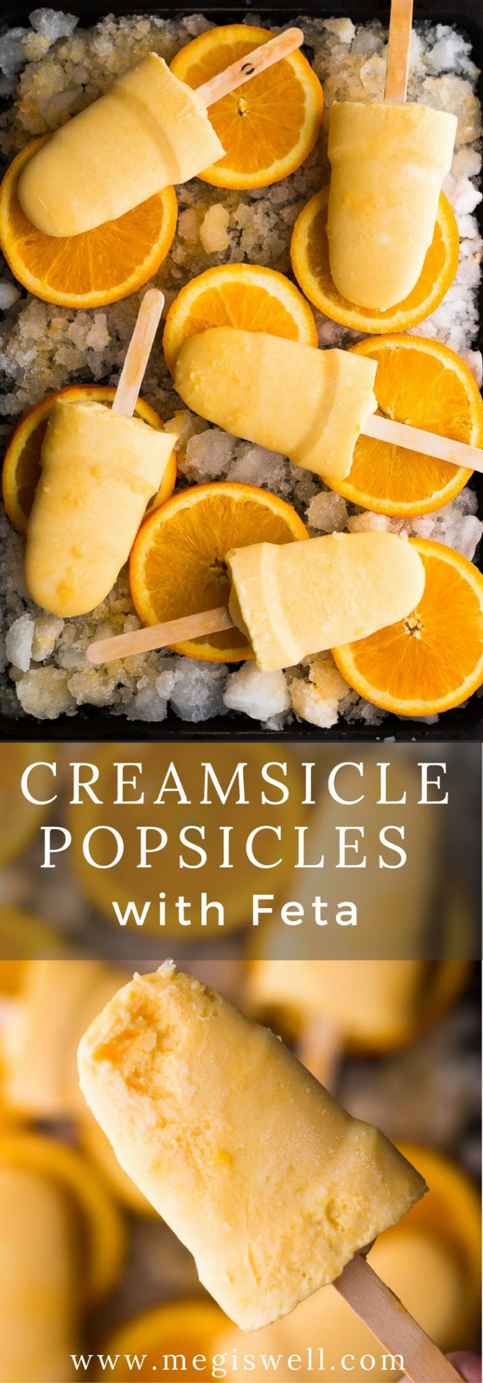 Creamsicle Popsicles with Feta - Meg is Well