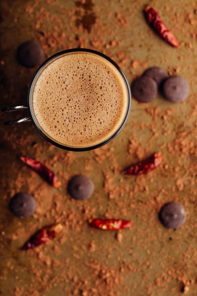 Spiced Mocha Hot Chocolate with Curry Paste - Meg is Well