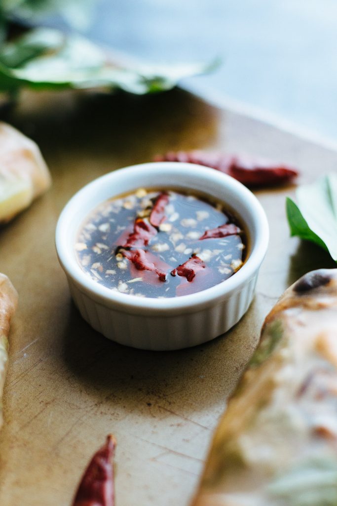 Spring Rolls with Stir Fried Mushrooms and Dandelion Greens - Meg is Well