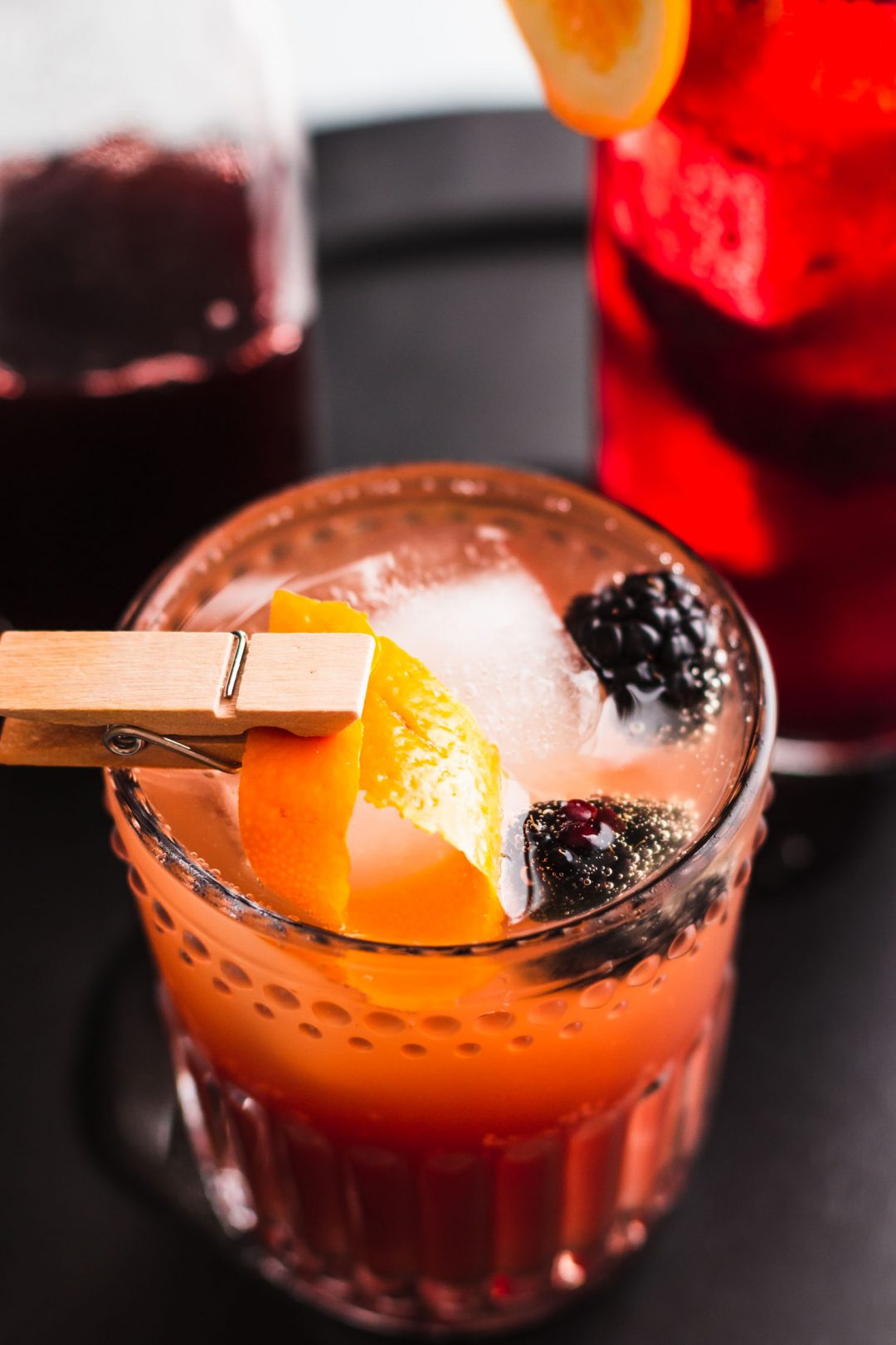 Vanilla Earl Grey Blackberry Mocktail - Meg is Well