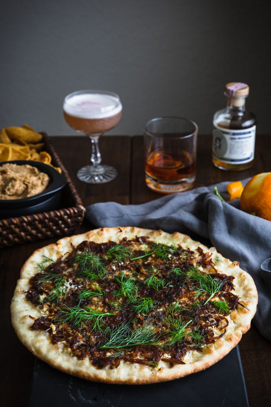 Caramelized Fennel & Onion Skillet Pizza Recipe - Meg is Well