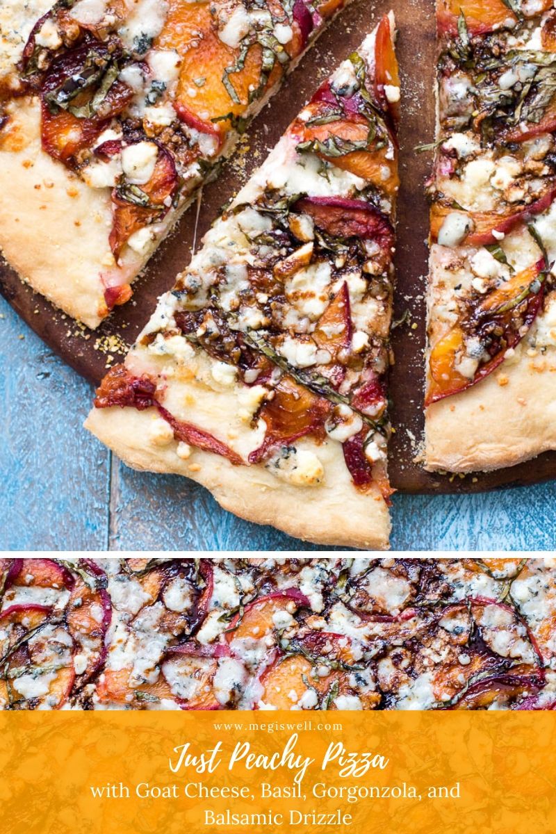 Just Peachy Pizza - Peach Pizza Recipe | Meg is Well